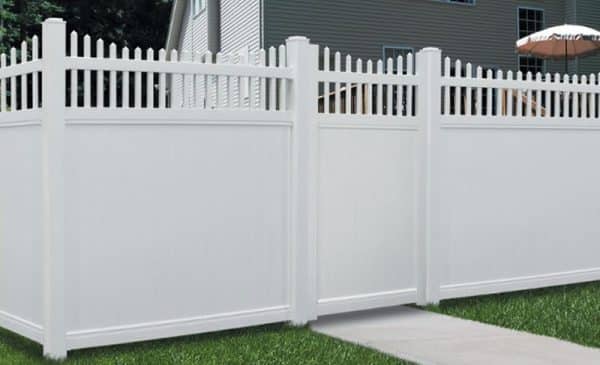 Privacy with inverted arch - LAZ Fencing LLC